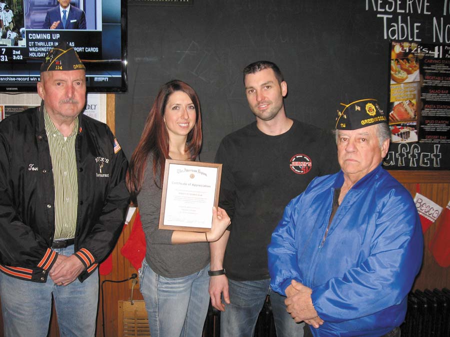 Legion shows appreciation to Jerzi’s Steakhouse | News, Sports, Jobs ...